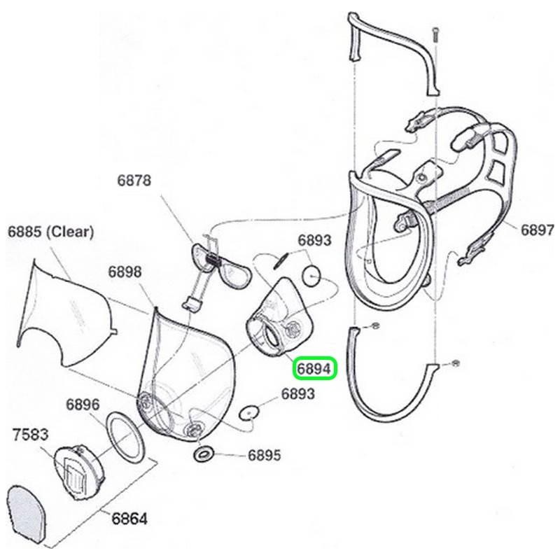 Repuesto de pieza buconasal 3M 6894 | Prolaboral