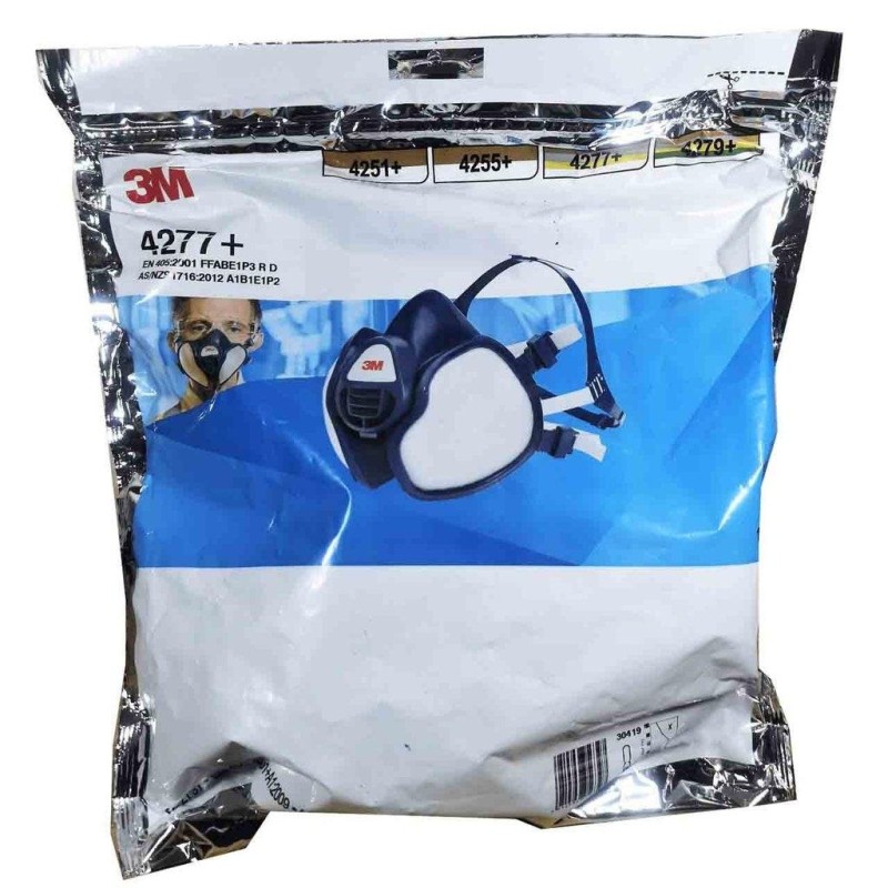 Semimáscara 3M 4277+ABE1P3 R D reutilizable y sin mantenimiento