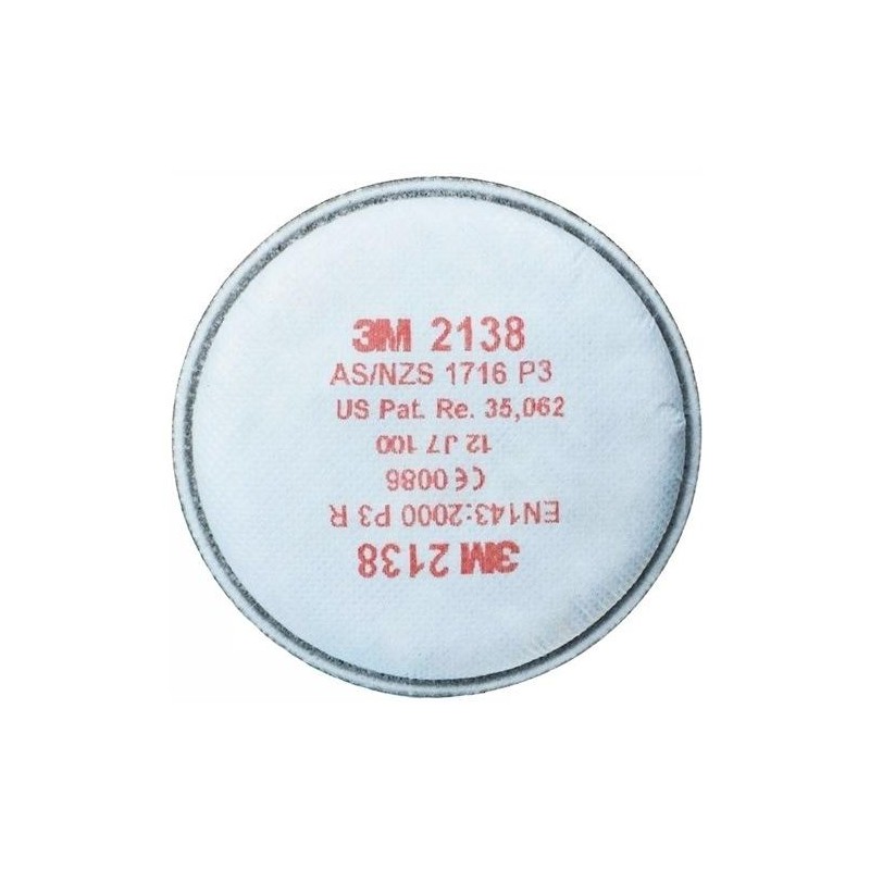 Filtro 3M Bayoneta 2138 P3R: alta protección respiratoria