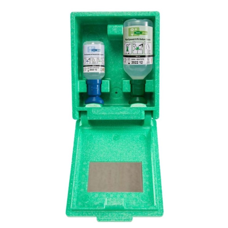 Botella lavaojos Plum 4604 500ml con solución salina